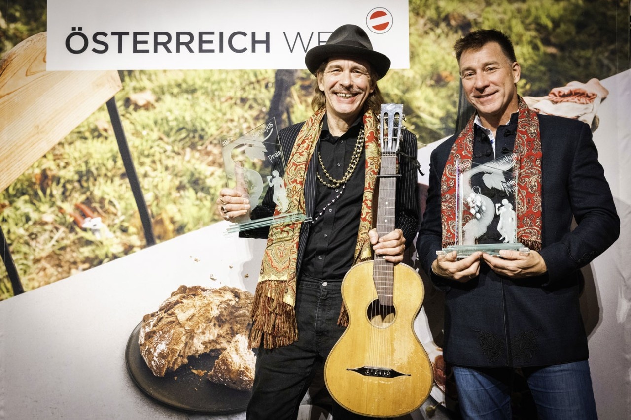 Ernst Molden und John Szabo als Bacchus-Preisträger